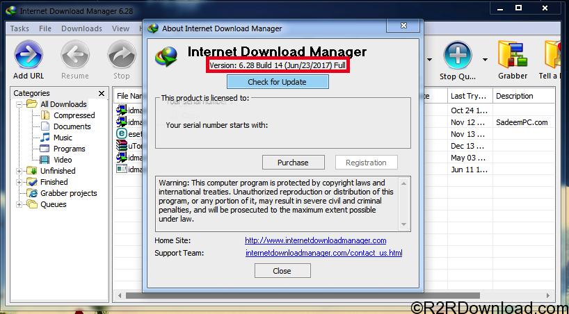 Internet Download Manager IDM 6.28 Build 14 Free Download | Go AudiO ...
