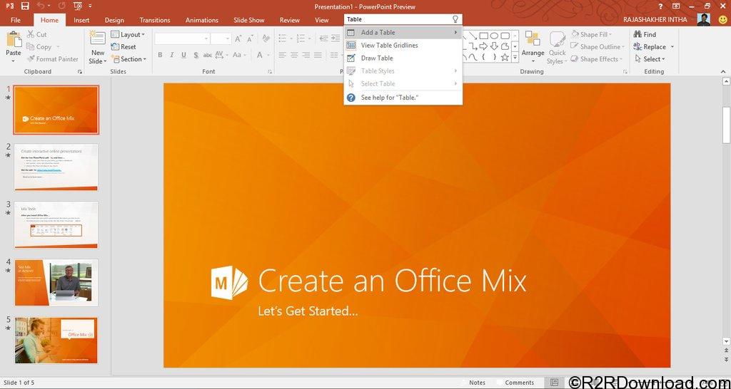Microsoft Powerpoint 2016 VL 15.35.0(Mac OS X) Free Download | Go AudiO ...