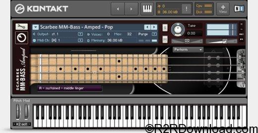 Native Instruments Scarbee MM Bass Amped KONTAKT | Go AudiO [Official]