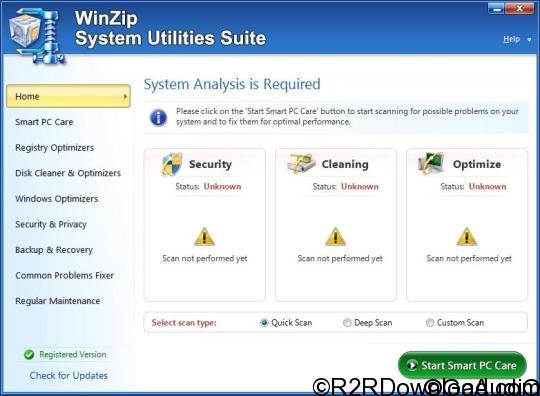 WinZip System Utilities Suite 2.16 Free Download | Go AudiO [Official]