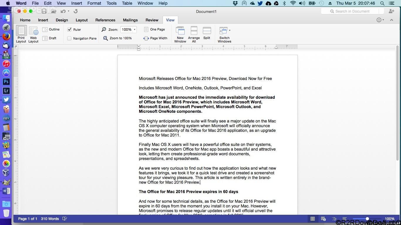 Microsoft Word 2016 VL 15.37 Free Download | Go AudiO [Official]