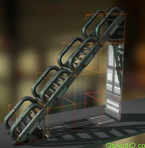 Sci-Fi Staris Basic Version 3D Model Free Download | Go AudiO [Official]
