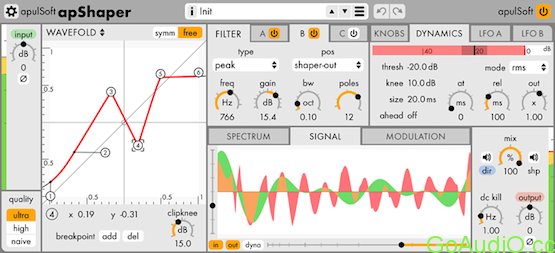 apulSoft apShaper v1.0.0 [WIN-MAC] | Go AudiO [Official]