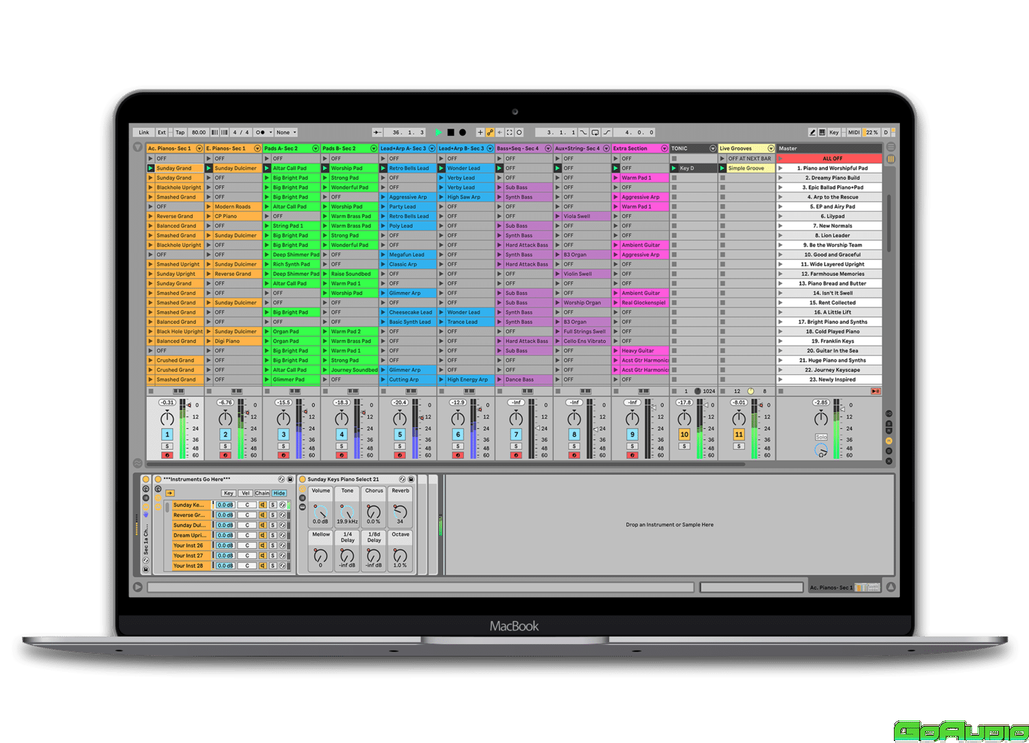 Sunday Sounds Sunday Keys V2 for Ableton Live ALP | Go AudiO [Official]