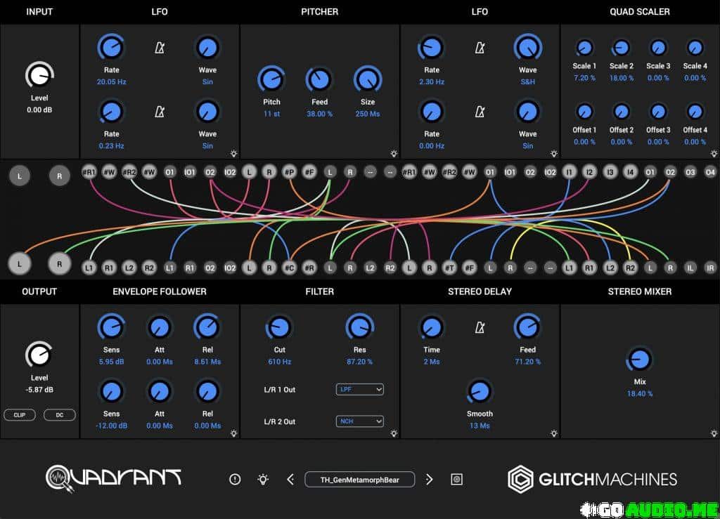 Glitchmachines Quadrant v1.4.0 (MAC) | Go AudiO [Official]
