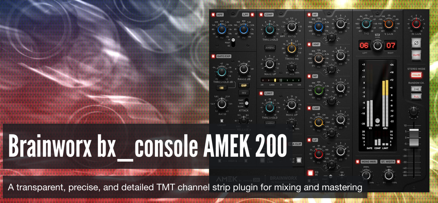 Plugin Alliance Brainworx bx_console AMEK 200 v1.1.1 (MAC) | Go AudiO ...