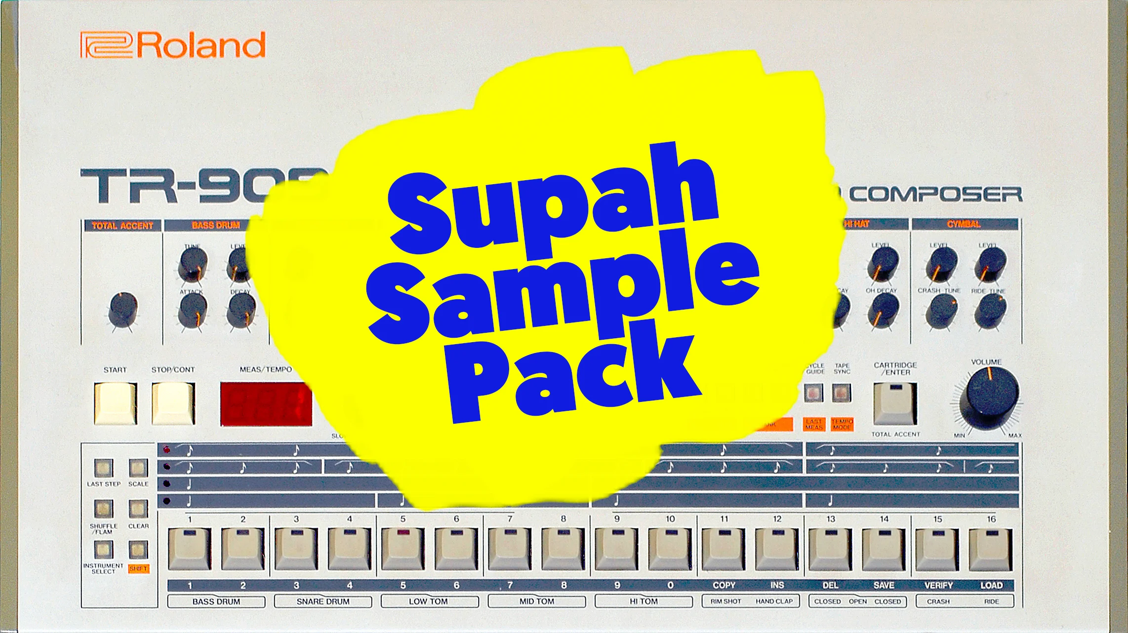 Supah Dupah Roland TR-909 round-robin Sample | Go AudiO [Official]