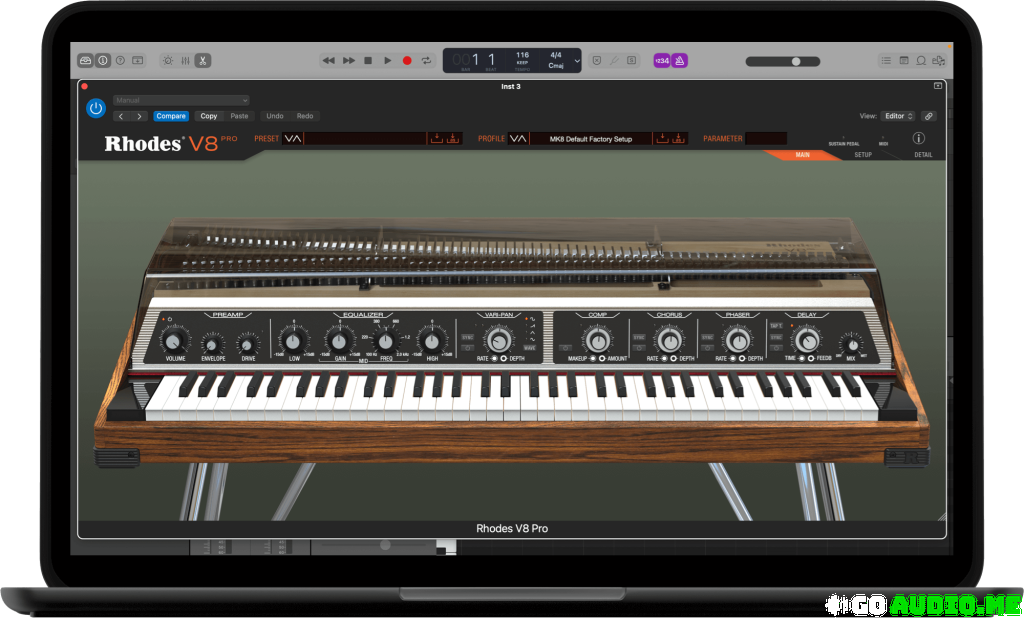 Rhodes V8 Pro v1.1.3-R2R | Go AudiO [Official]