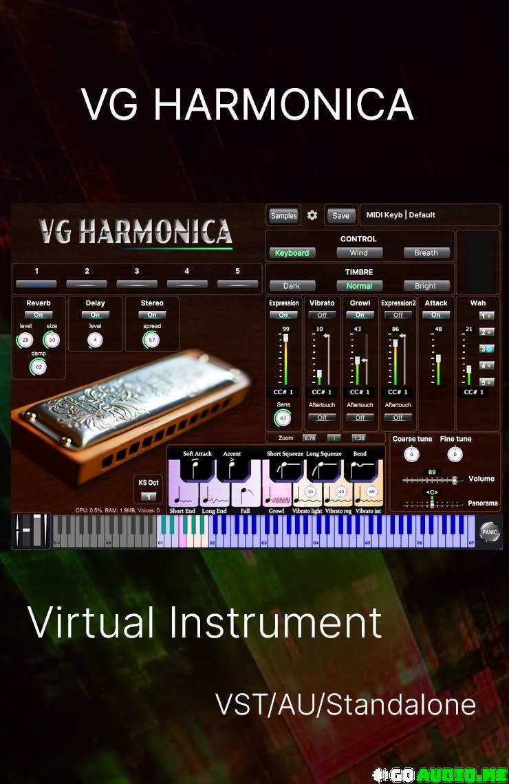 VGTrumpet VG Harmonica Virtual Instrument [WIN+MAC] | Go AudiO [Official]